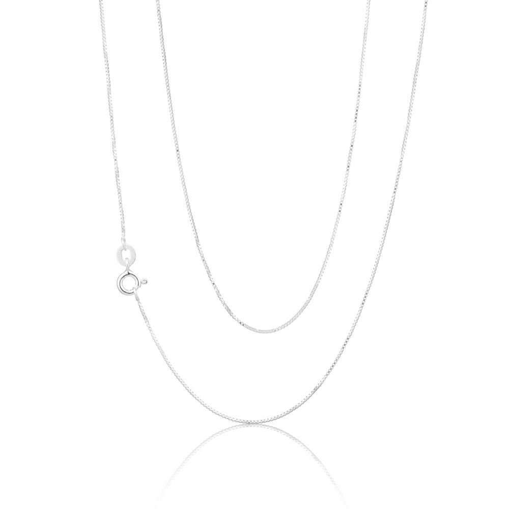 Sterling Silver 45cm 70 Gauge Box Chain – Silver Chic